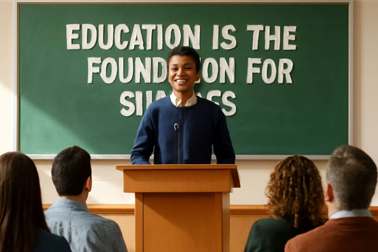 compelling speech about education is the key to success: inspiring ...